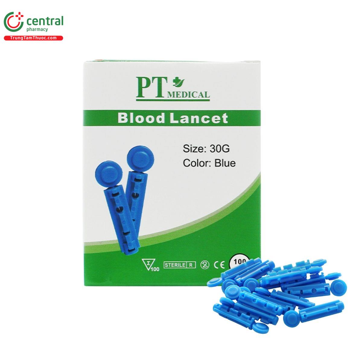 Kim lấy máu PT Medical Blood Lancets giảm đau, an toàn, dùng một lần