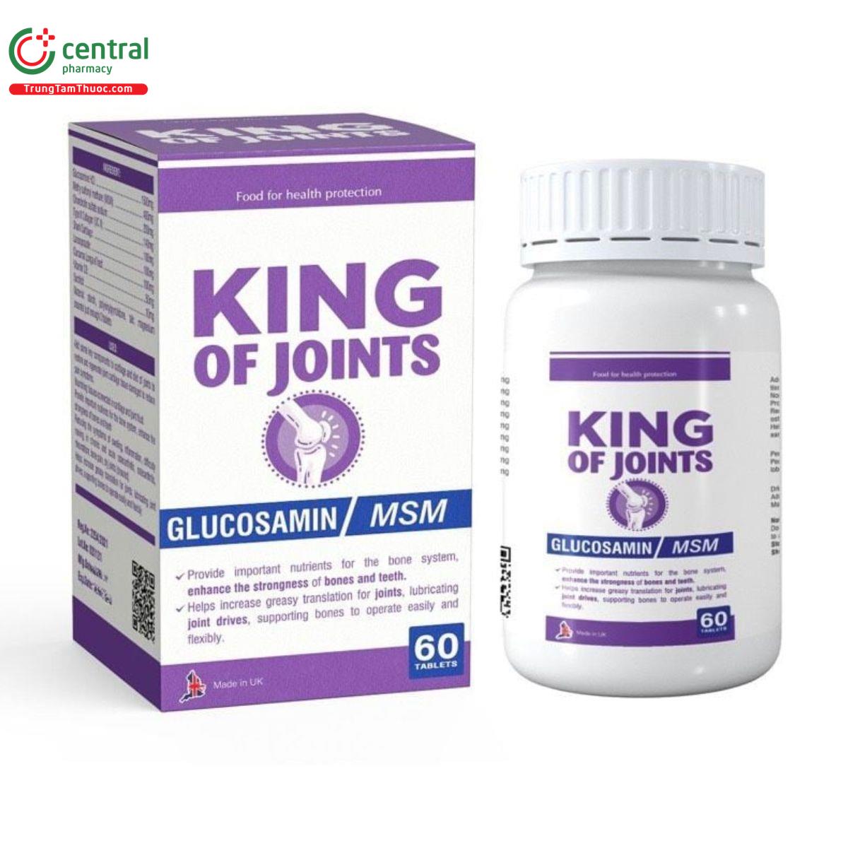 King Of Joints - Hỗ trợ phục hồi và tái tạo sụn khớp, giảm đau khớp