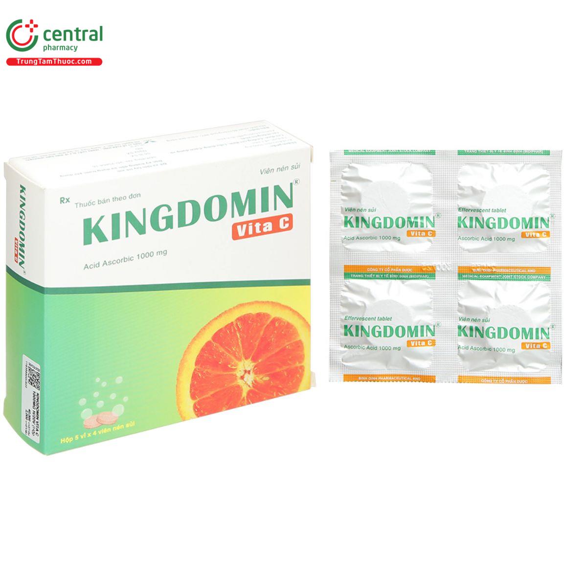 Thuốc Kingdomin Vita C điều trị bệnh scorbut do thiếu vitamin C