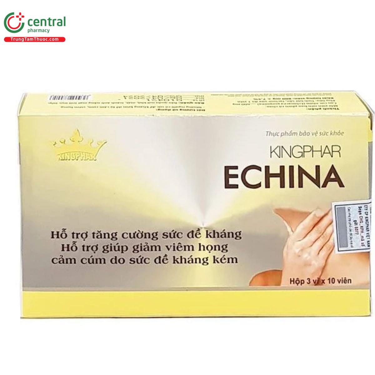 Thuốc Kingphar Echina tăng đề kháng, giảm ho, cảm cúm, viêm phế quản