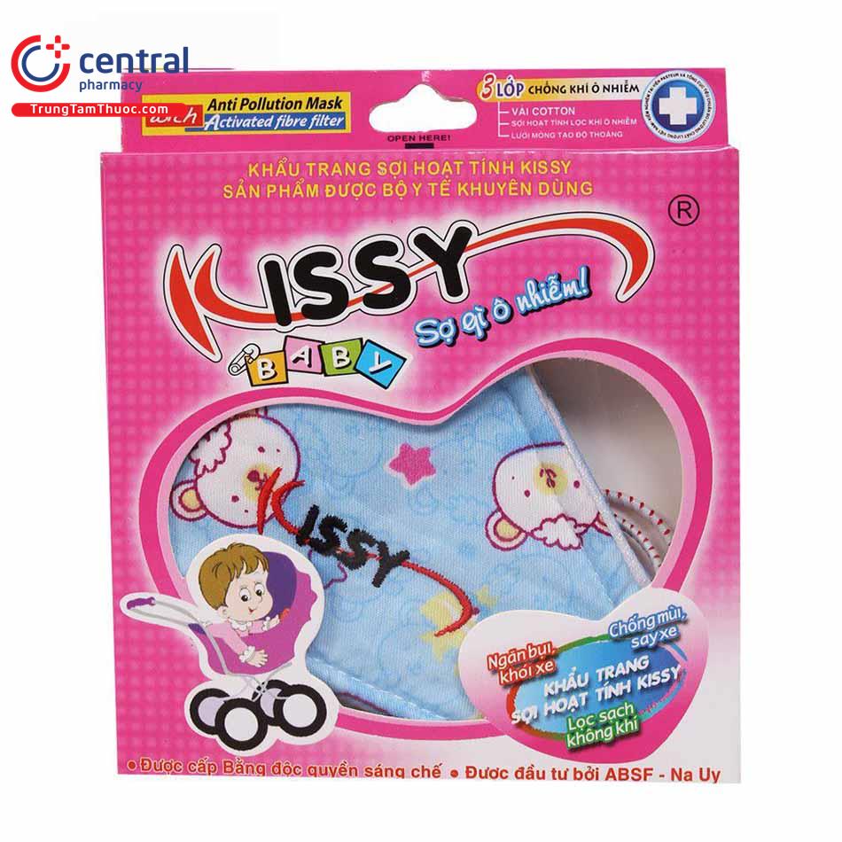 Kissy baby S1 - khẩu trang trẻ em 3 lớp kháng khuẩn chính hãng