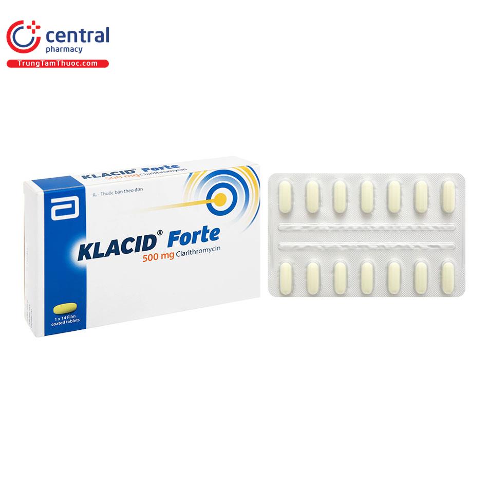 Thuốc Klacid Forte 500mg: thành phần, chỉ định, lưu ý khi sử dụng