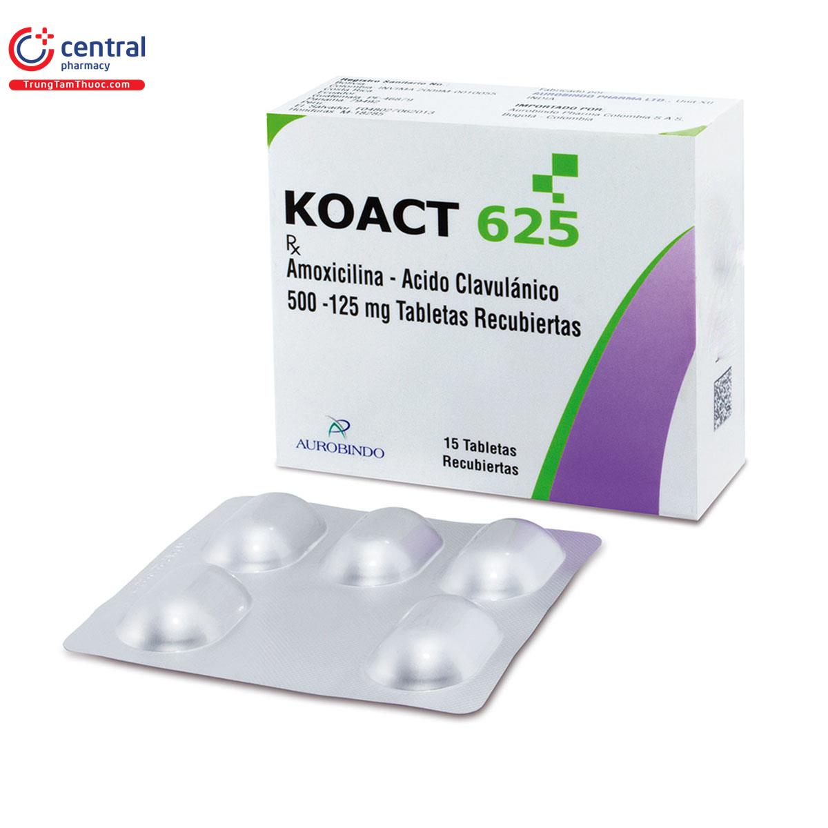 Thuốc Koact 625 giúp điều trị nhiễm trùng hô hấp, tiết niệu, sinh dục