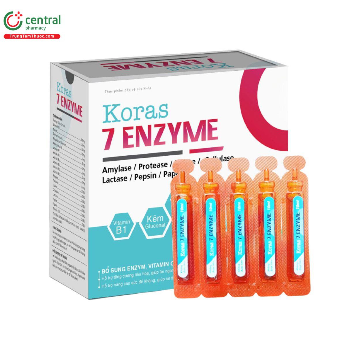 Thuốc Koras 7 Enzyme bổ sung vitamin, enzym giúp tăng cường sức khỏe