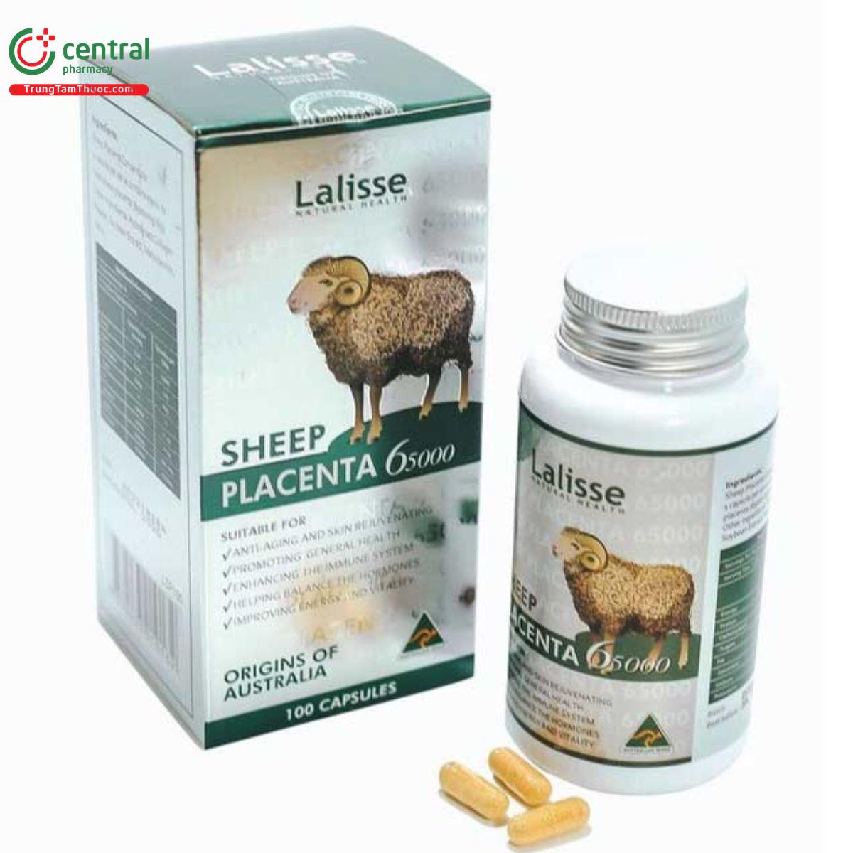 Thuốc Lalisse Sheep Placenta 65000 bổ sung dưỡng chất cho da và cơ thể