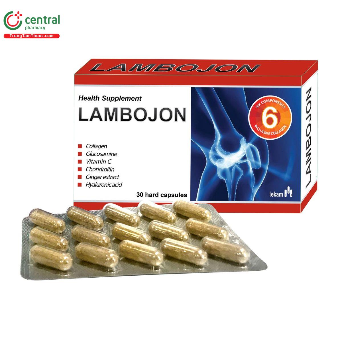 Lambojon - Hạn chế thoái hóa khớp, bảo vệ mô sụn, giúp khớp khỏe mạnh
