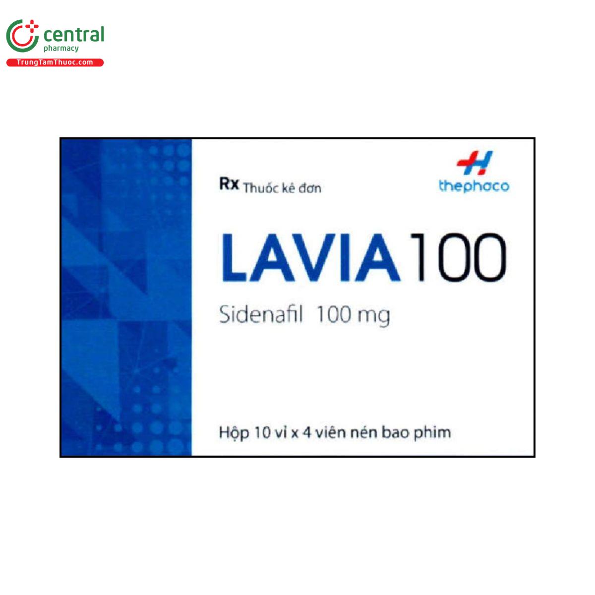 Thuốc Lavia 100mg điều trị rối loạn cương dương ở nam giới