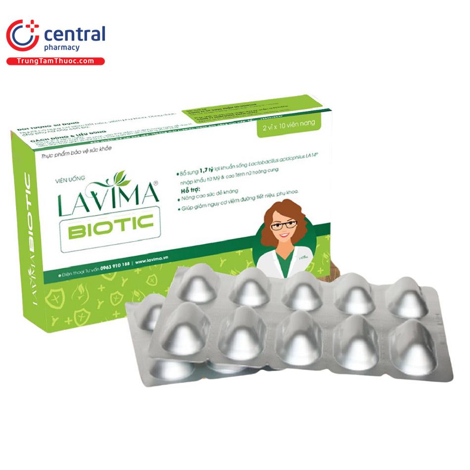 Lavima Biotic giúp hỗ trợ điều trị viêm, nhiễm nấm phụ khoa