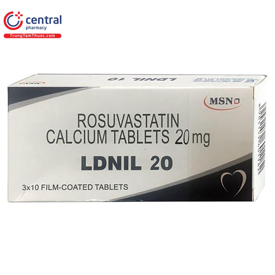 [CHÍNH HÃNG] Thuốc Ldnil 20mg giảm cholesterol máu