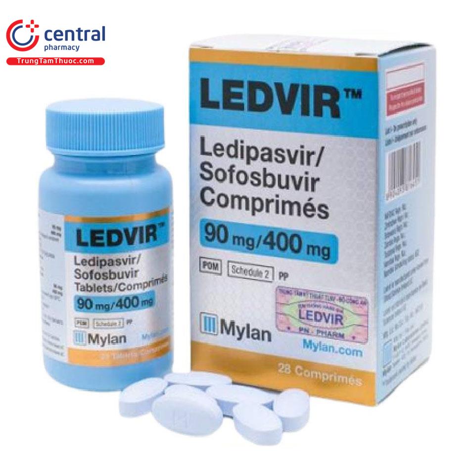 [CHÍNH HÃNG] Thuốc Ledvir 90mg/400mg điều trị viêm gan C