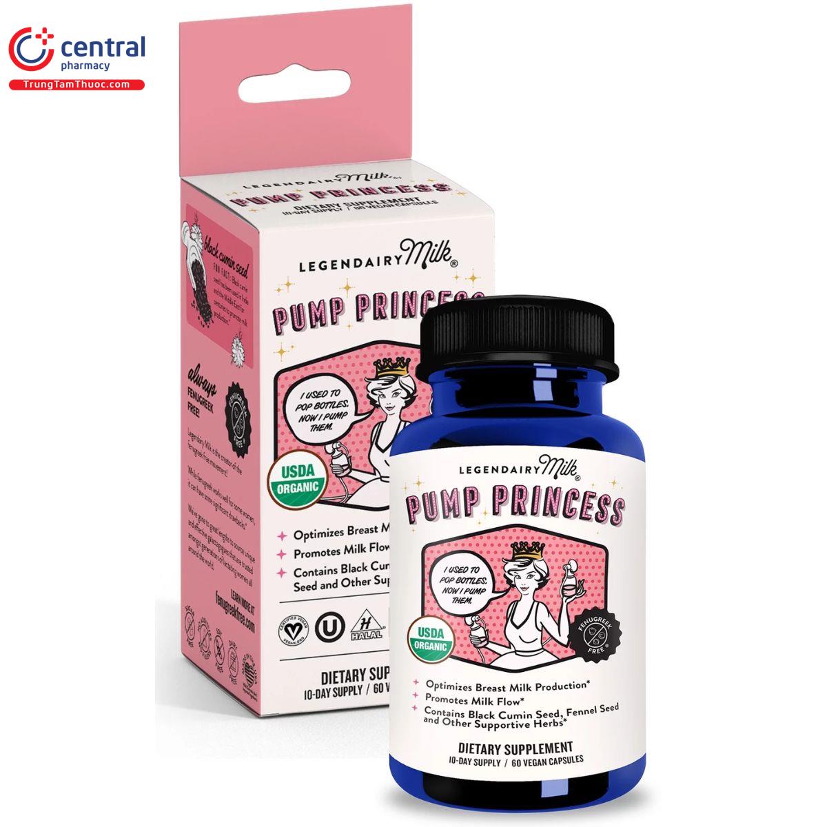 Thuốc Legendairy Milk Pump Princess hỗ trợ kích thích tuyến sữa của mẹ