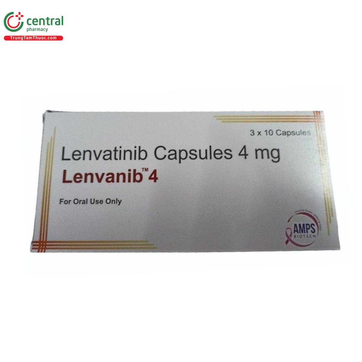 Thuốc Lenvanib 4 - điều trị ung thư tuyến giáp biệt hóa, ung thư gan