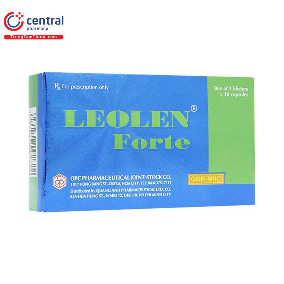 Thuốc Leolen Forte: thành phần, công dụng, đối tượng sử dụng
