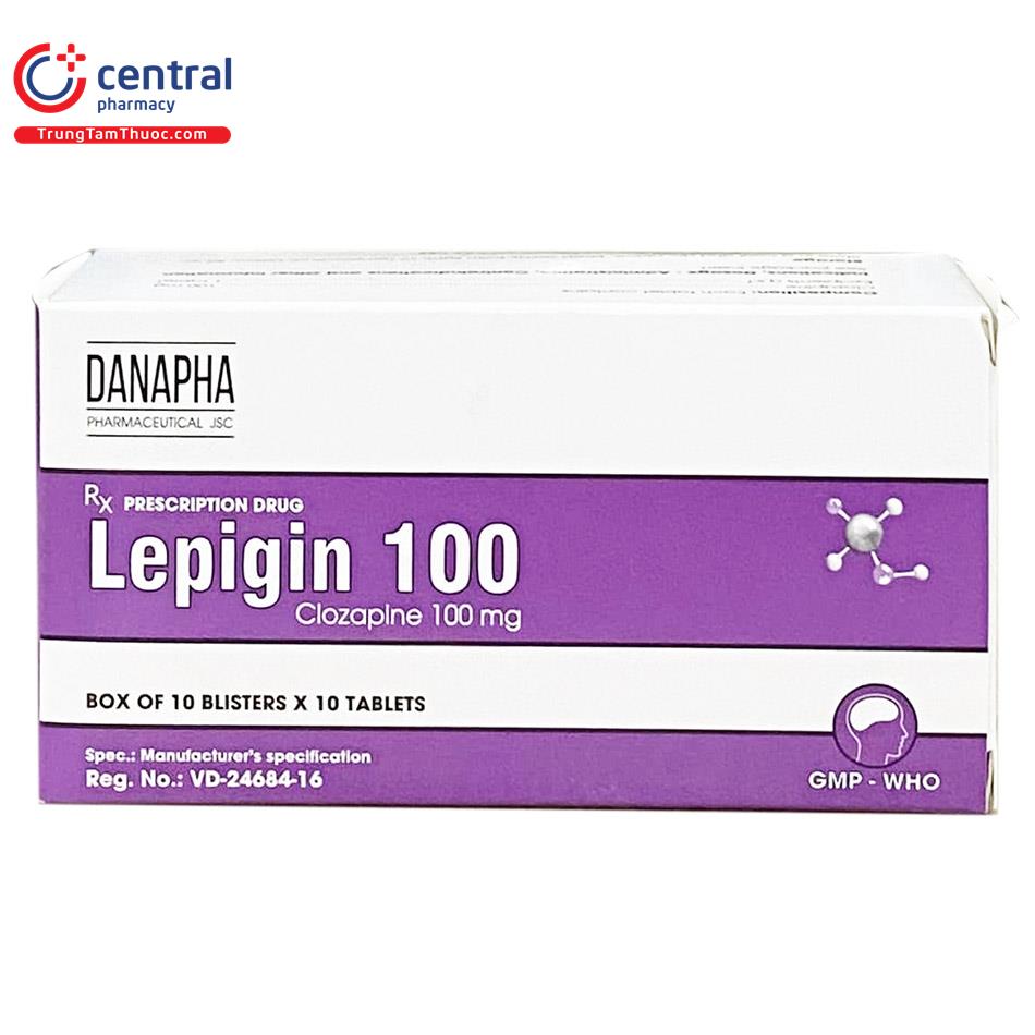 [CHÍNH HÃNG] Thuốc Lepigin 100mg điều trị tâm thần phân liệt mãn tính