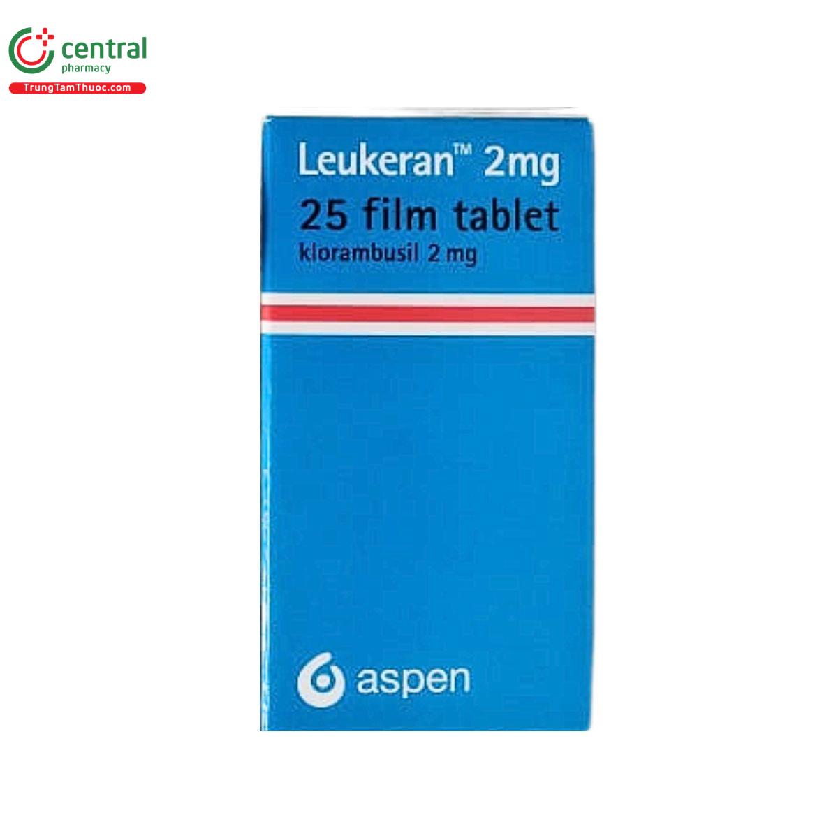 Thuốc Leukeran 2mg chống ung thư bạch cầu mạn dòng lympho, u hạch bạch ...