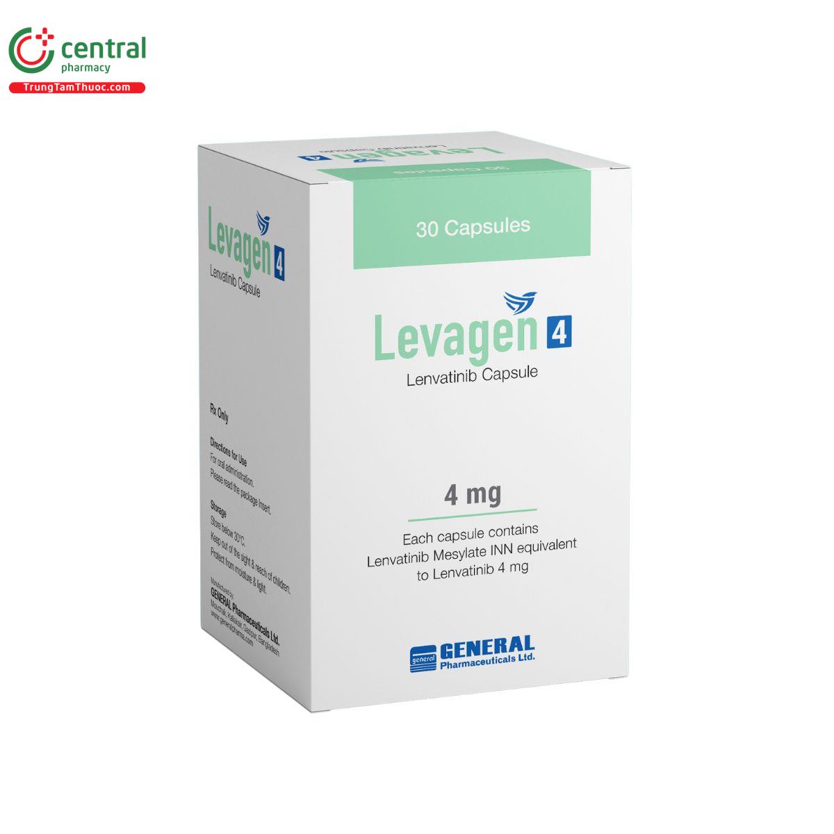 Thuốc Levagen 4mg điều trị ung thư tuyến giáp, gan, thận, tử cung