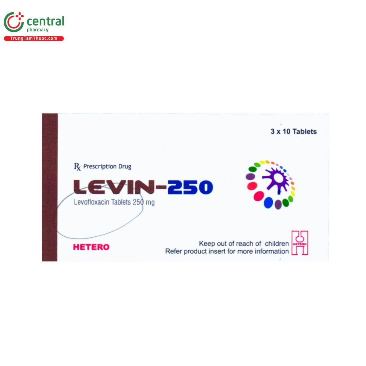 Thuốc Levin-250 trị viêm từ nhẹ đến nặng do vi khuẩn nhạy cảm gây ra