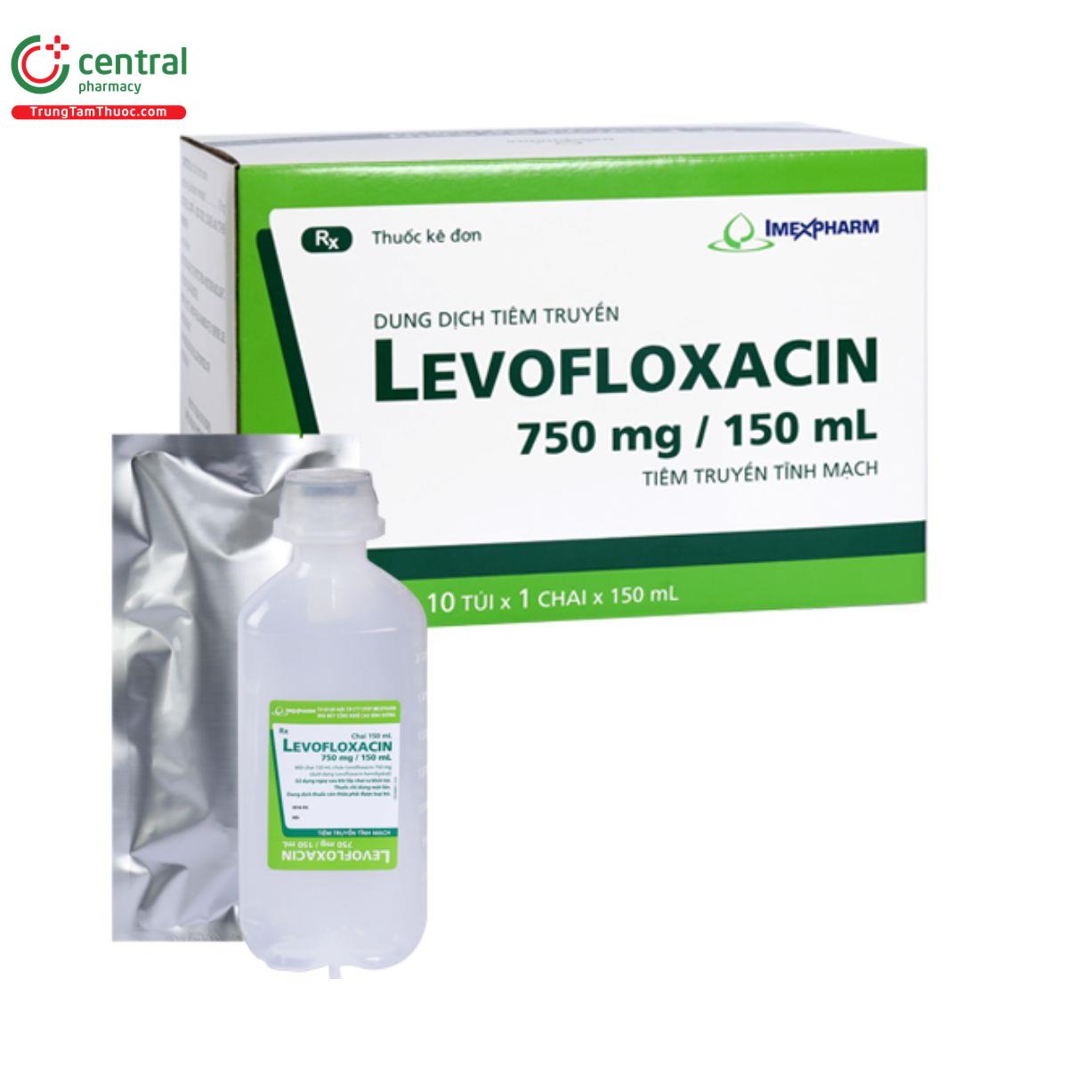 Thuốc Levofloxacin 750mg/150ml Imexpharm - Điều trị nhiễm khuẩn