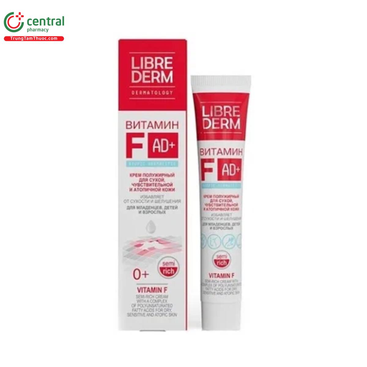 Librederm Vitamin F AD+ Semi Rich Cream - bí quyết dưỡng ẩm da tối ưu