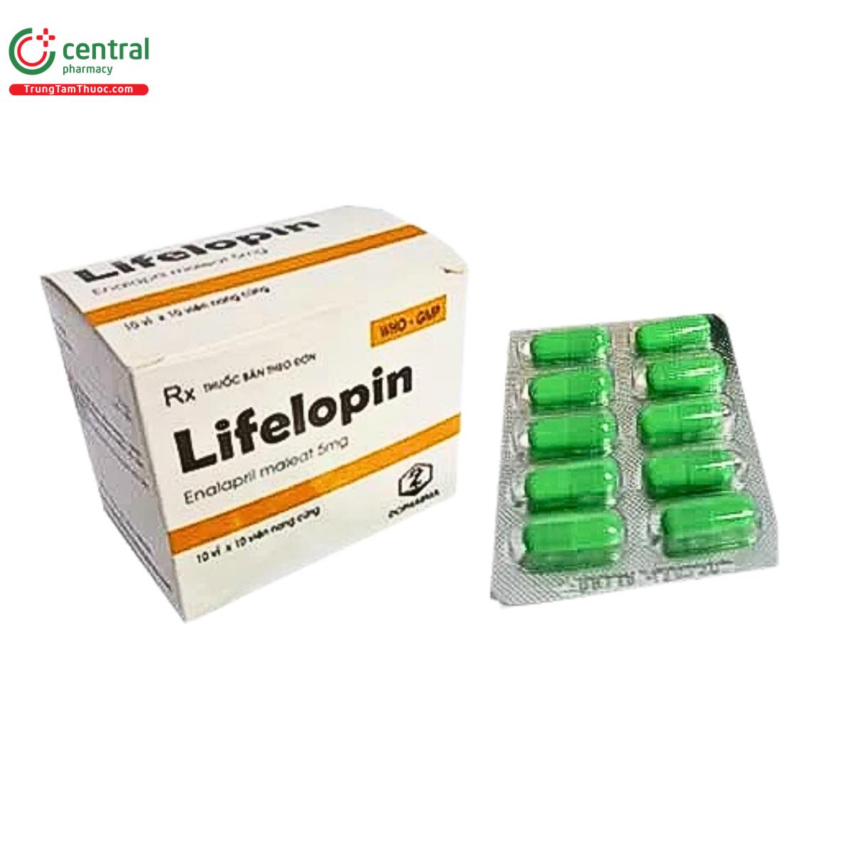 Thuốc Lifelopin 5mg trị tăng huyết áp, suy tim, sau nhồi máu cơ tim