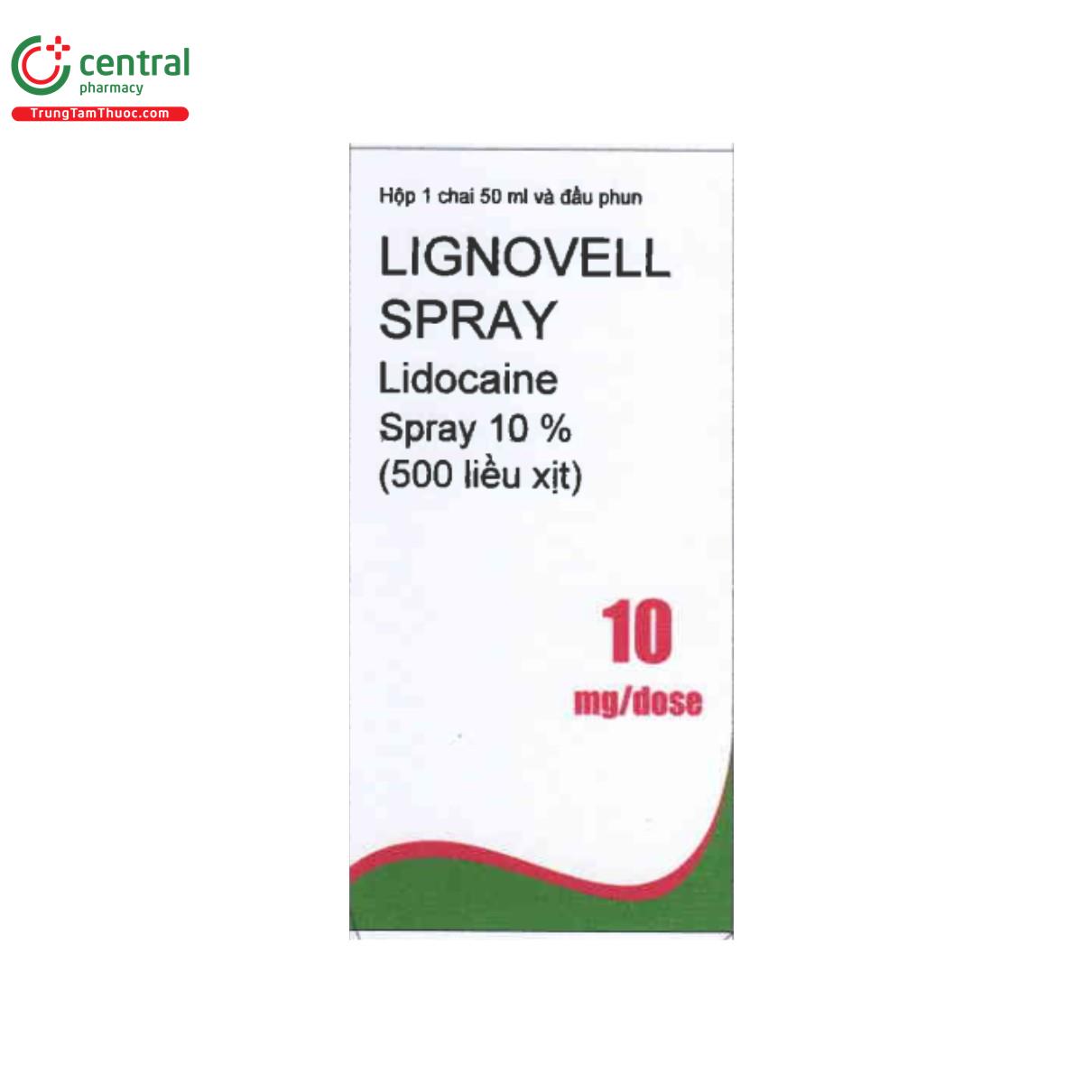 Thuốc Lignovell Spray 50ml giảm đau tai mũi họng hoặc nha khoa, gây tê ...