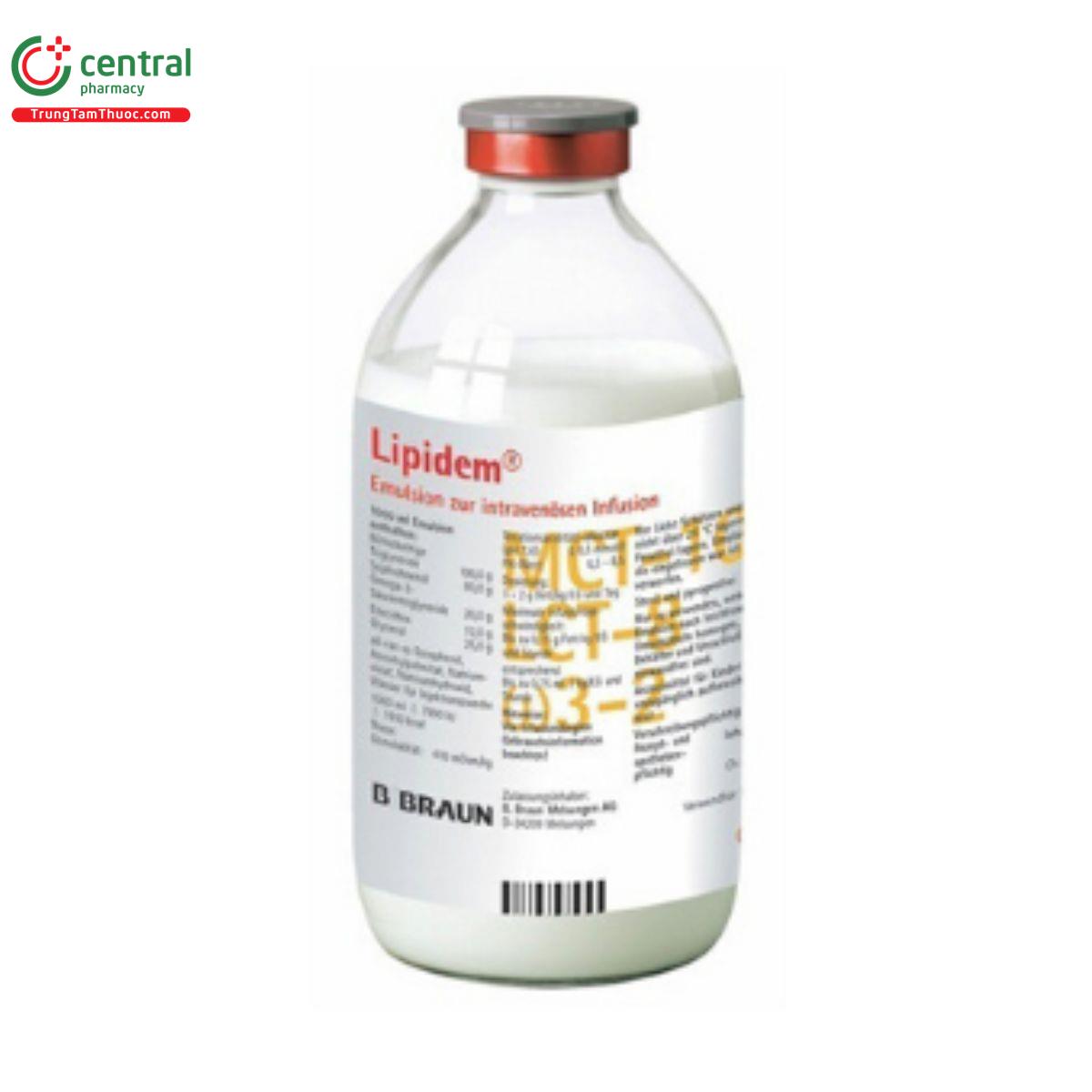 Thuốc Lipidem 20% 250ml - Nhũ tương truyền tĩnh mạch cung cấp lipid