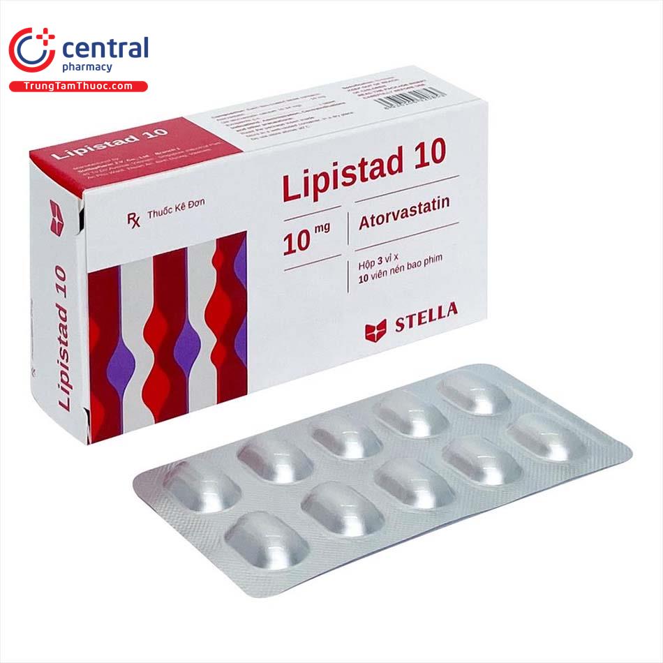 [CHÍNH HÃNG]Thuốc Lipistad 10 - Thuốc có tác dụng hạ Cholesterol máu