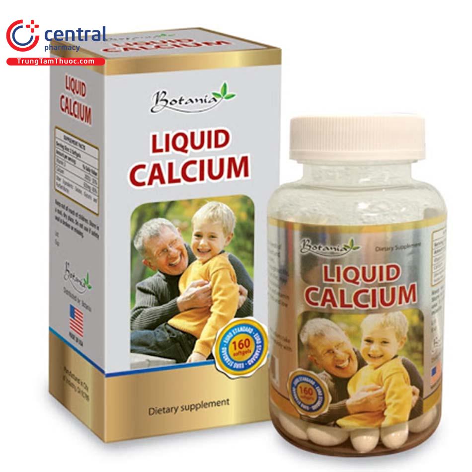 Thuốc Liquid Calcium Botania (160 viên)- bổ sung Calci cho cơ thể