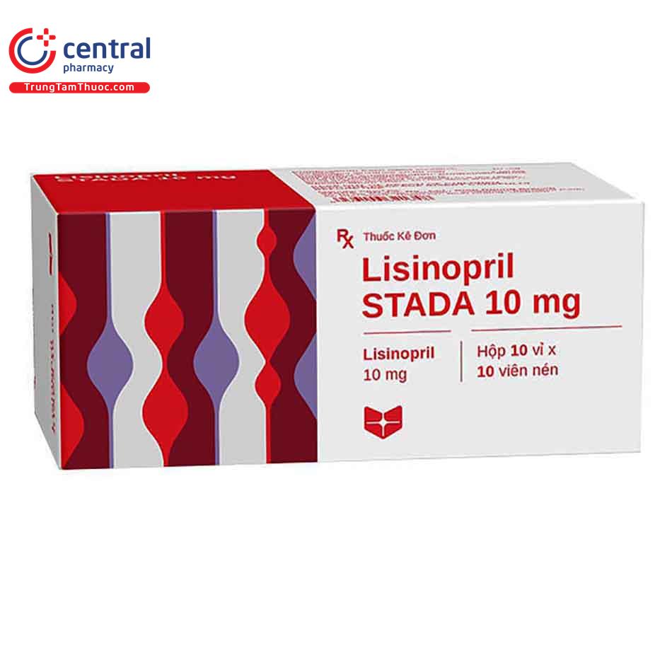 Thuốc Lisinopril STADA 10mg: tác dụng, chỉ định, lưu ý khi dùng