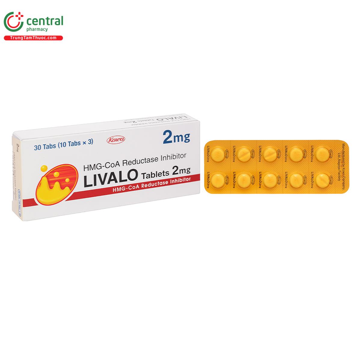 Thuốc Livalo Tablets 2mg - Điều trị tình trạng tăng lipid máu nguyên phát