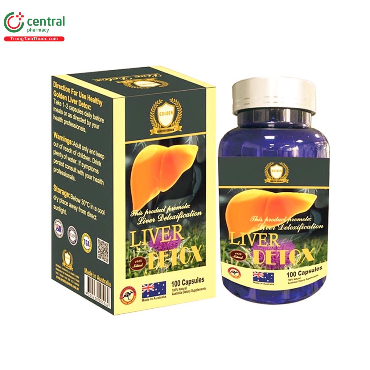 Thuốc Premium Liver Detox 100 viên hỗ trợ giải độc, tăng cường chức ...