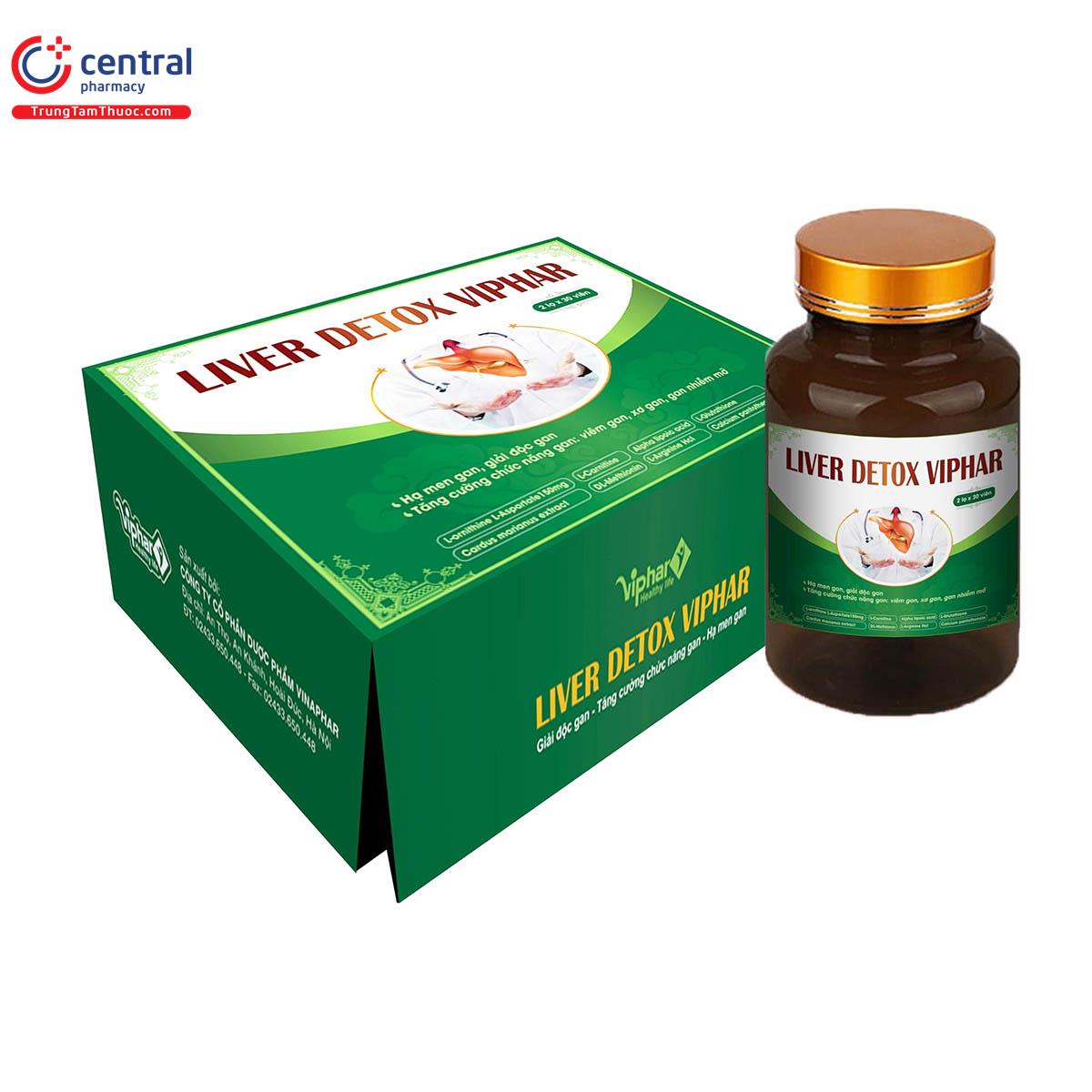 Thuốc Liver Detox Viphar hỗ trợ bảo vệ gan, tăng cường chức năng gan