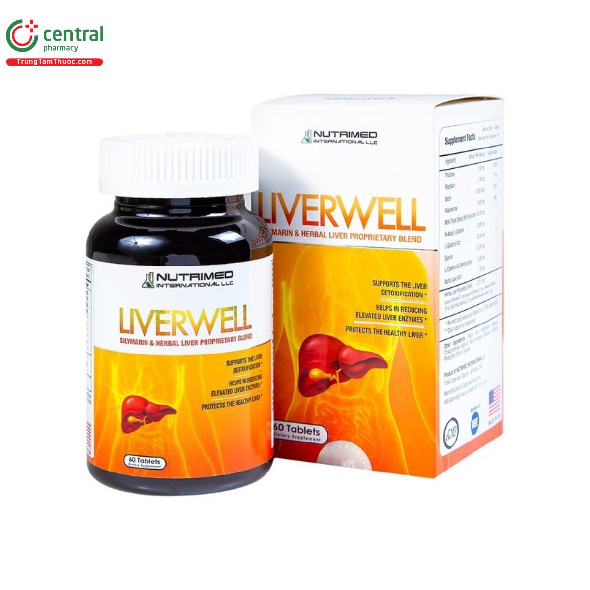 Thuốc Liverwell Nutrimed - Hỗ trợ thải độc, tăng cường chức năng gan