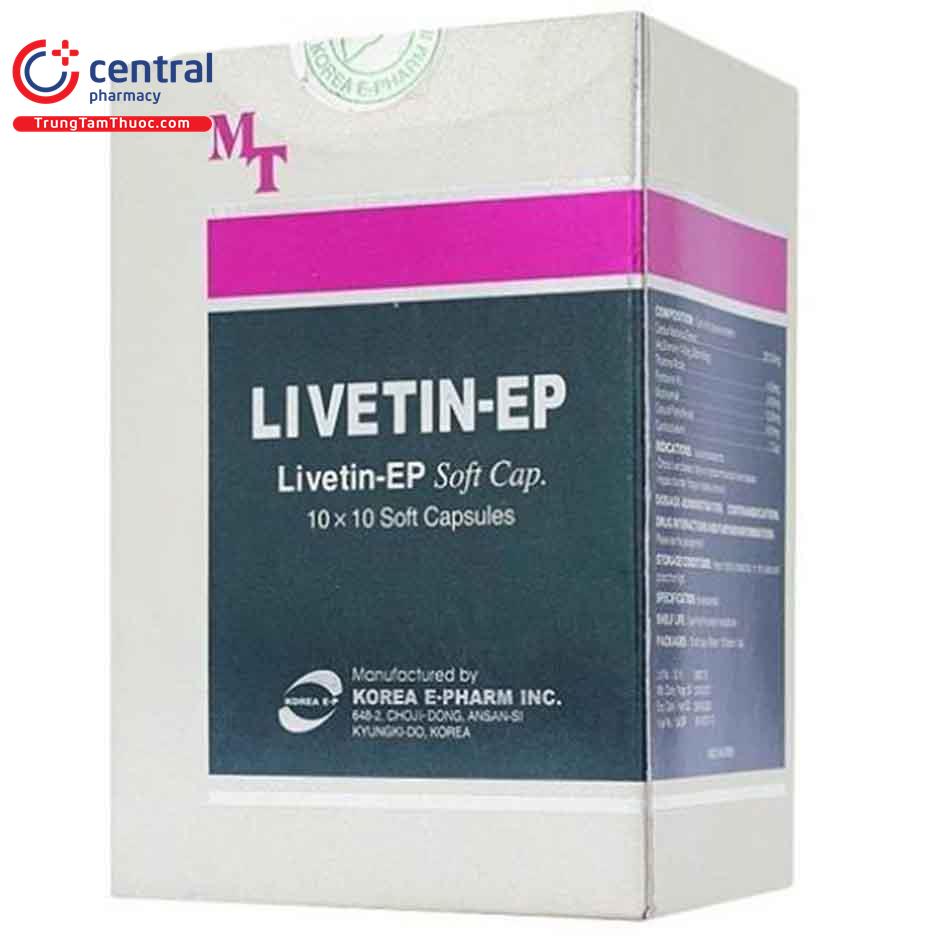 [CHÍNH HÃNG] Thuốc Livetin-EP giải pháp mát gan, giải độc gan