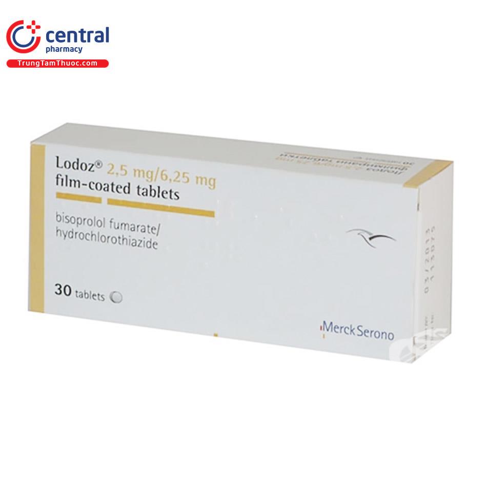 Thuốc Lodoz 2,5mg/6,25mg - Thuốc điều trị cao huyết áp