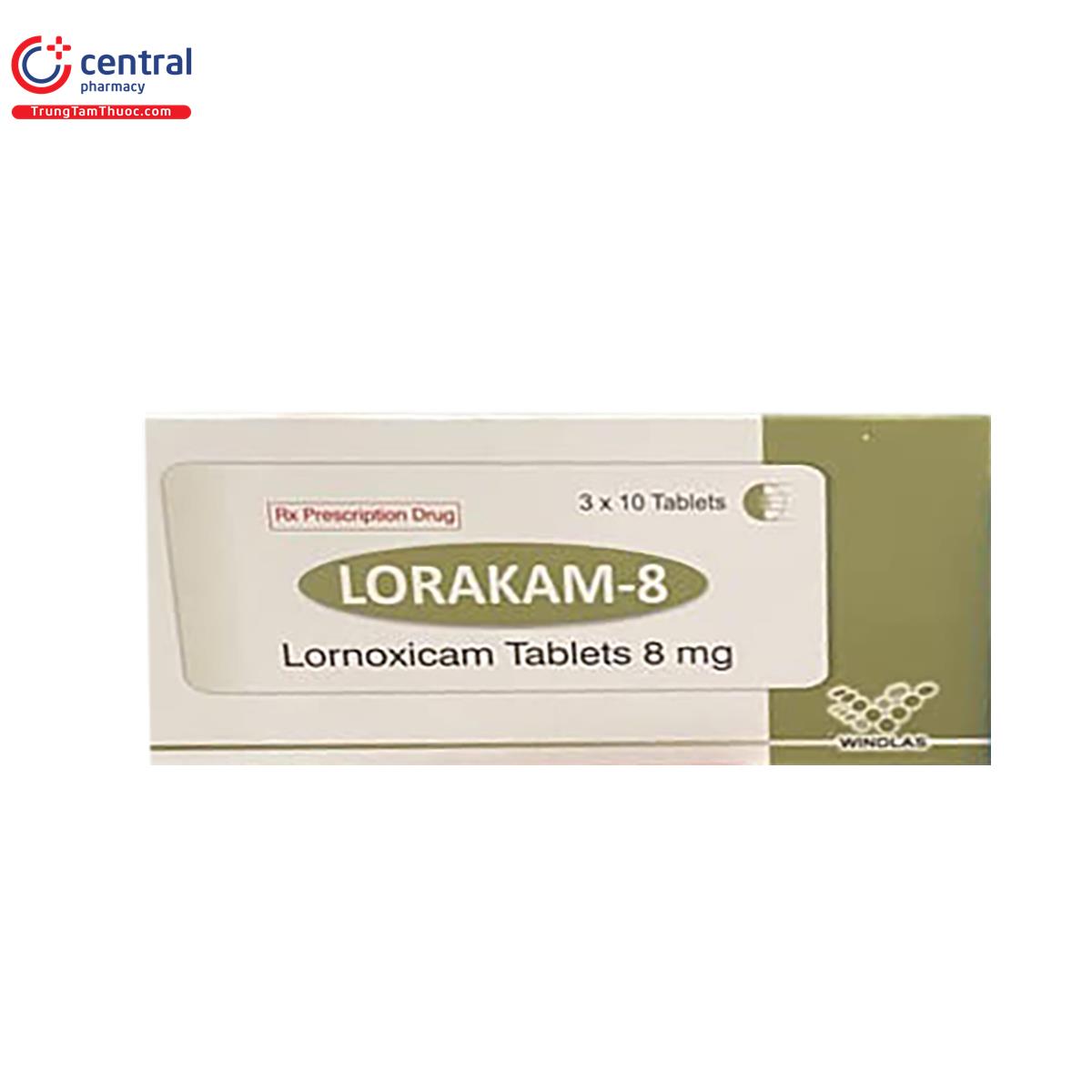 [CHÍNH HÃNG] Thuốc Lorakam 8 là thuốc gì, tác dụng hiệu quả không?