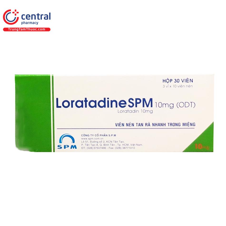 [CHÍNH HÃNG] Thuốc Loratadine SPM 10mg (ODT) - điều trị dị ứng