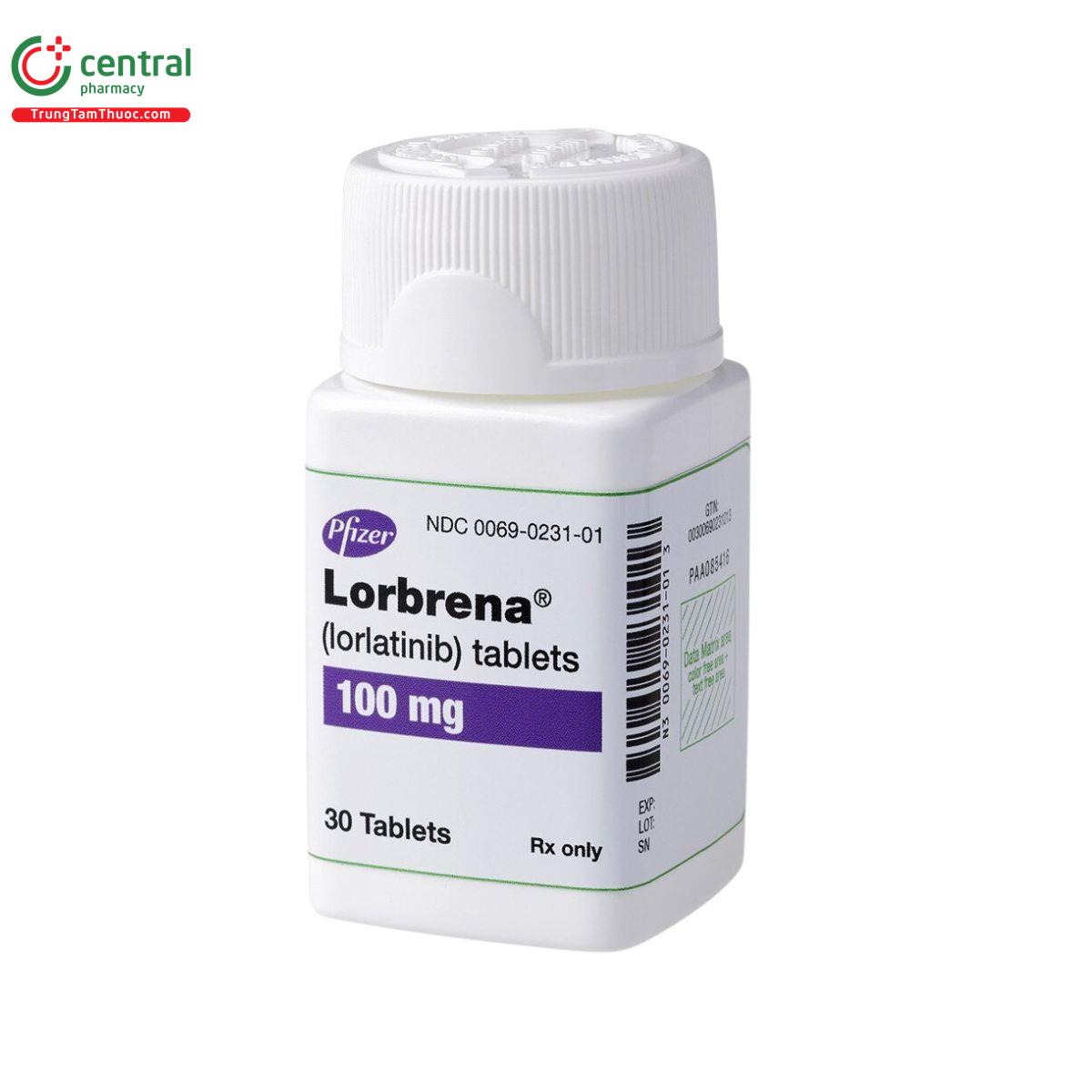 Thuốc Lorbrena 100mg điều trị ung thư phổi không phải tế bào nhỏ