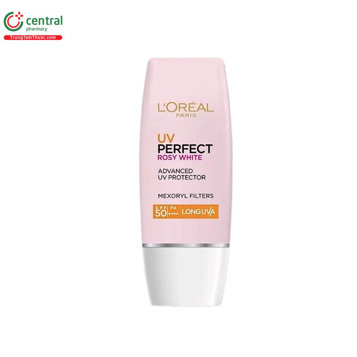 Kem chống nắng dưỡng trắng da L'Oréal Paris UV Perfect Rosy White SPF50 ...