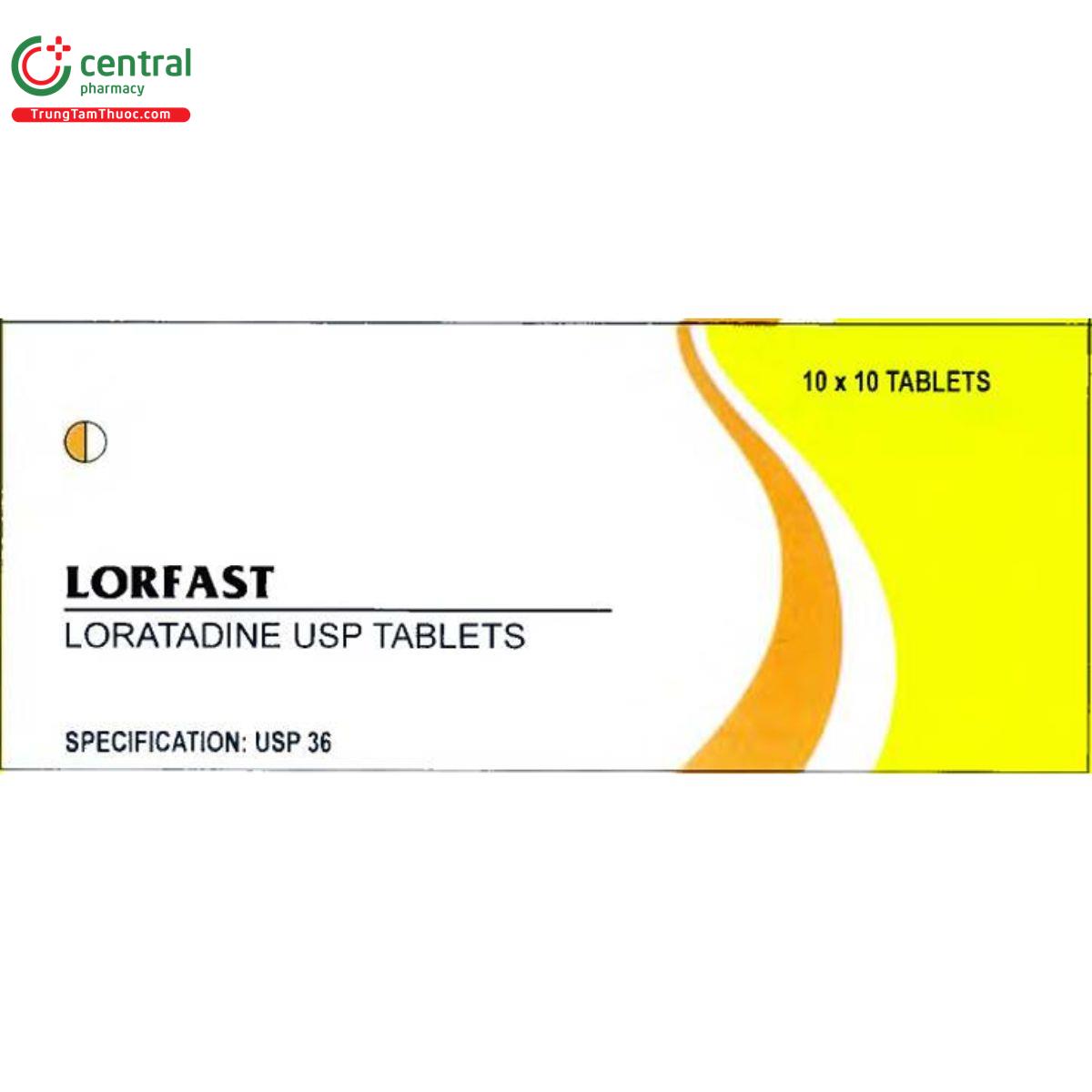 Thuốc Lorfast 10mg Cadila - Điều trị triệu chứng viêm mũi dị ứng