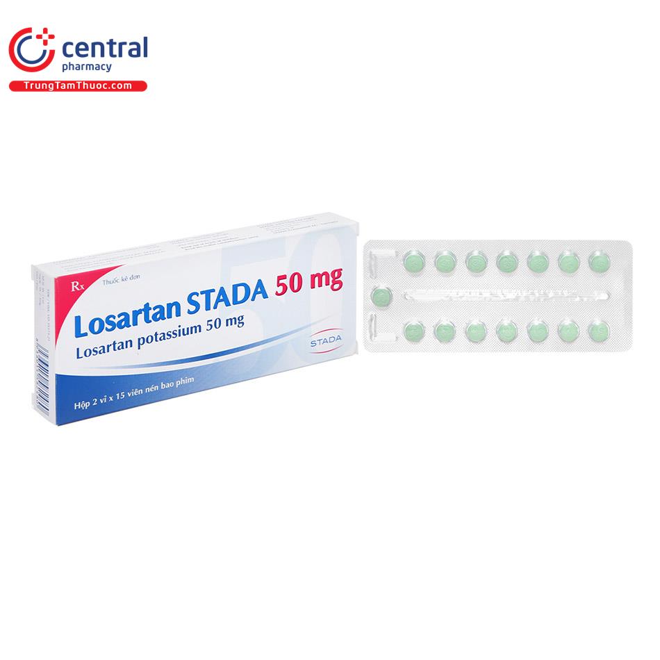 Thuốc Losartan STADA 50mg - điều trị tăng huyết áp, nhồi máu cơ tim