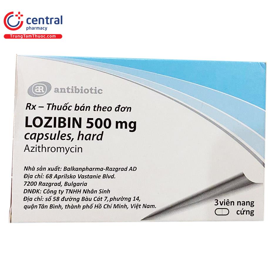[CHÍNH HÃNG] Thuốc Lozibin 500mg điều trị nhiễm khuẩn