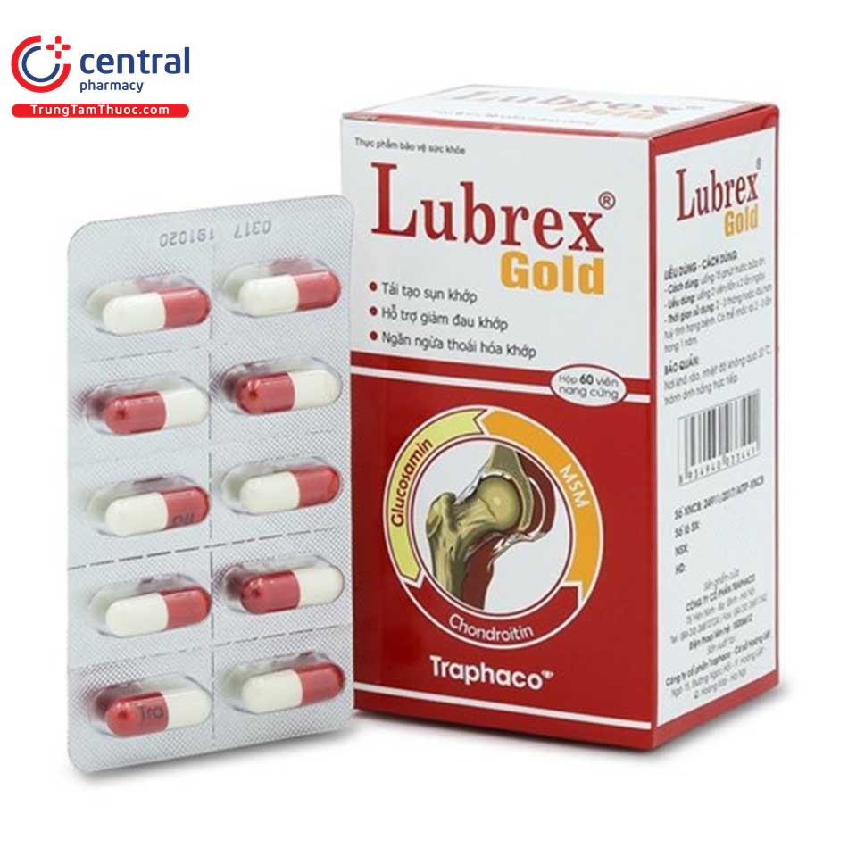 [CHÍNH HÃNG] Viên uống Lubrex Gold giảm đau xương khớp