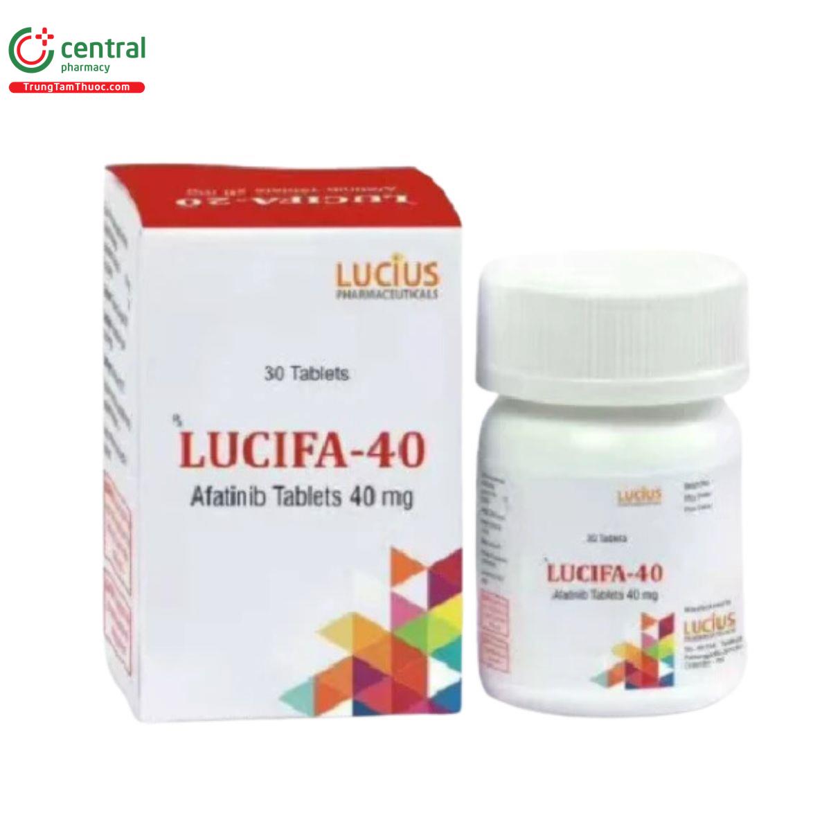 Thuốc Lucifa 40 trị ung thư phổi không tế bào nhỏ có đột biến EGFR