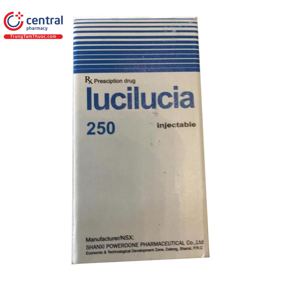 Thuốc Lucilucia 250 injection điều trị chấn thương sọ não, gây mê