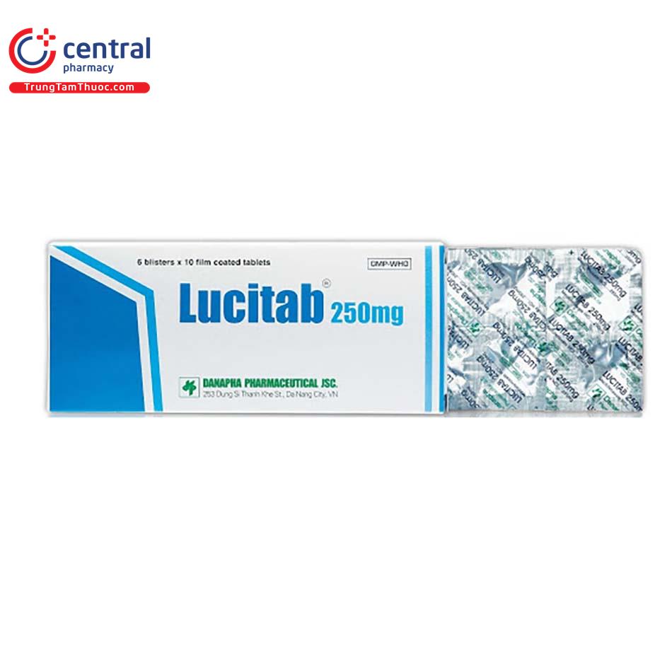 Thuốc Lucitab 250mg trị lão hóa não, rối loạn thần kinh trung ương