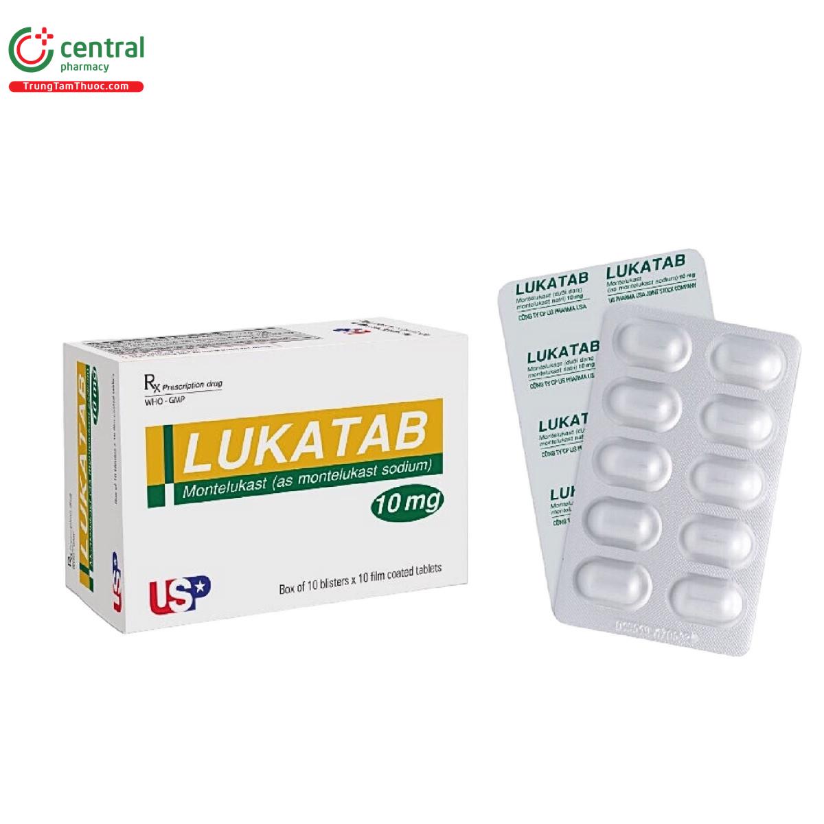 Thuốc Lukatab 10mg - Dự phòng và điều trị hen phế quản mạn tính