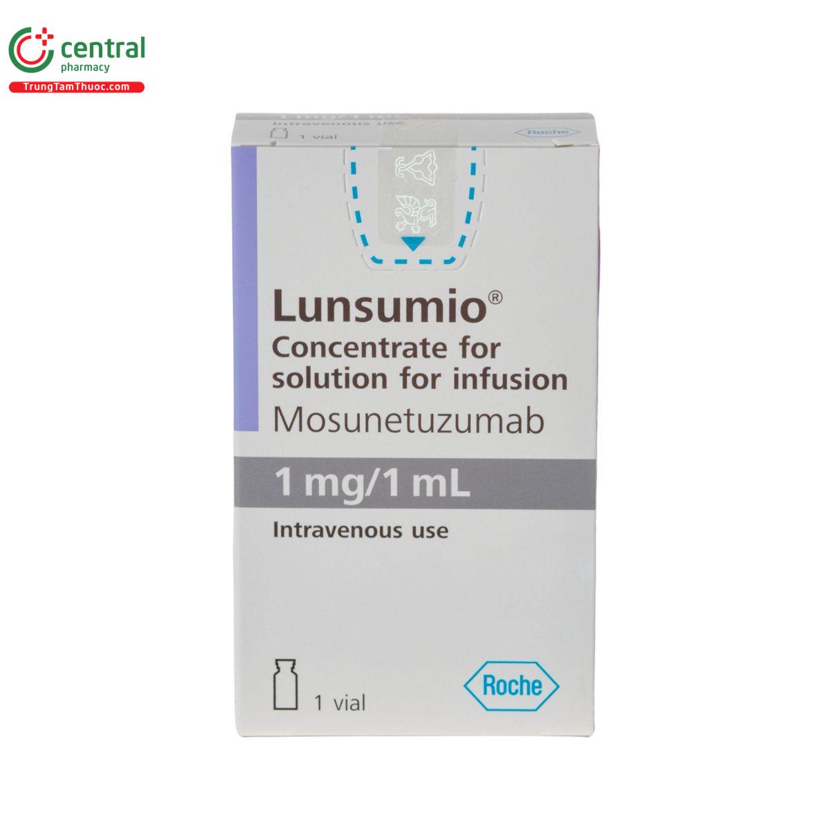 Thuốc Lunsumio 1mg/1ml điều trị u lympho nang tái phát