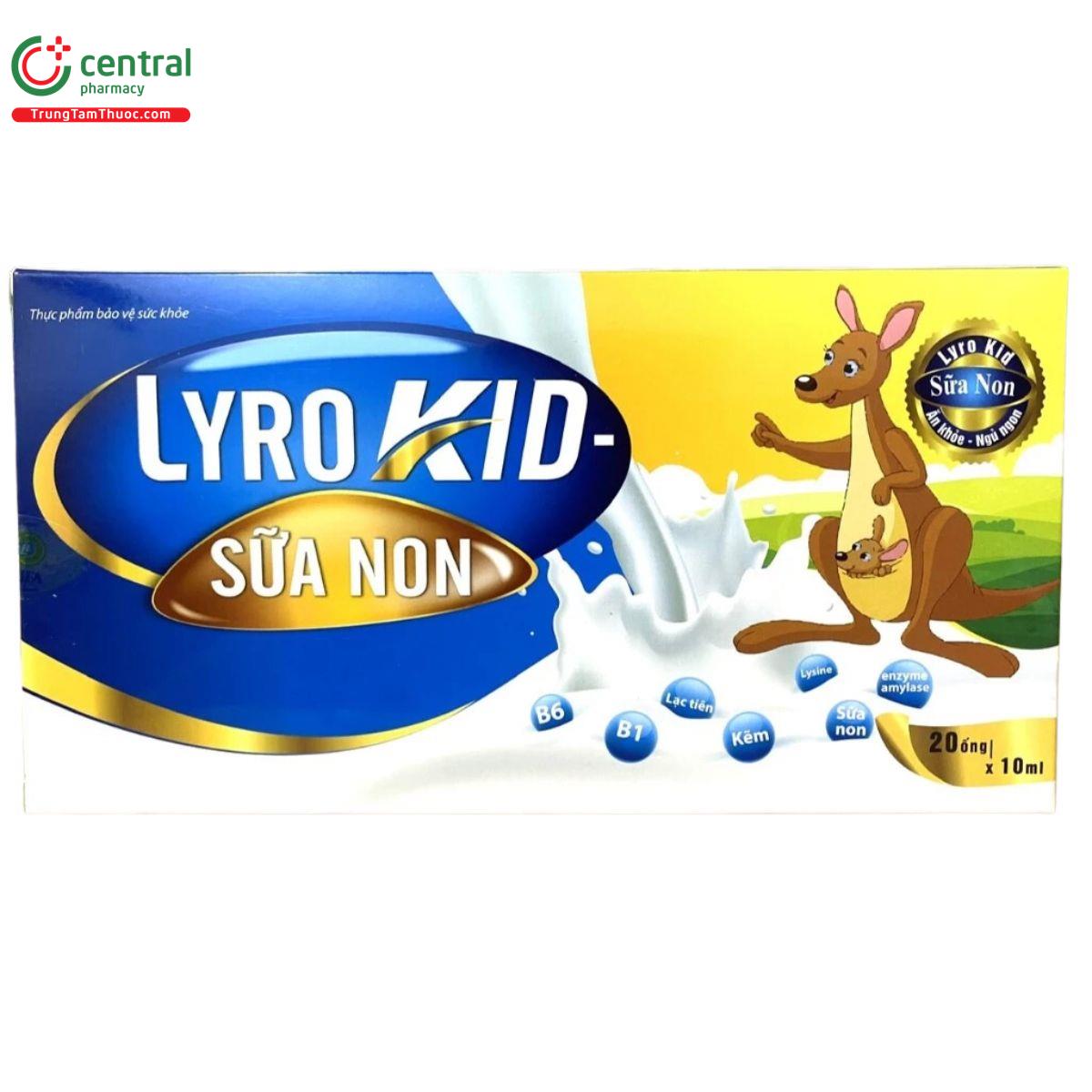 Thuốc Lyro Kid Sữa Non Giúp tăng sức đề kháng ở trẻ biếng ăn, gầy yếu