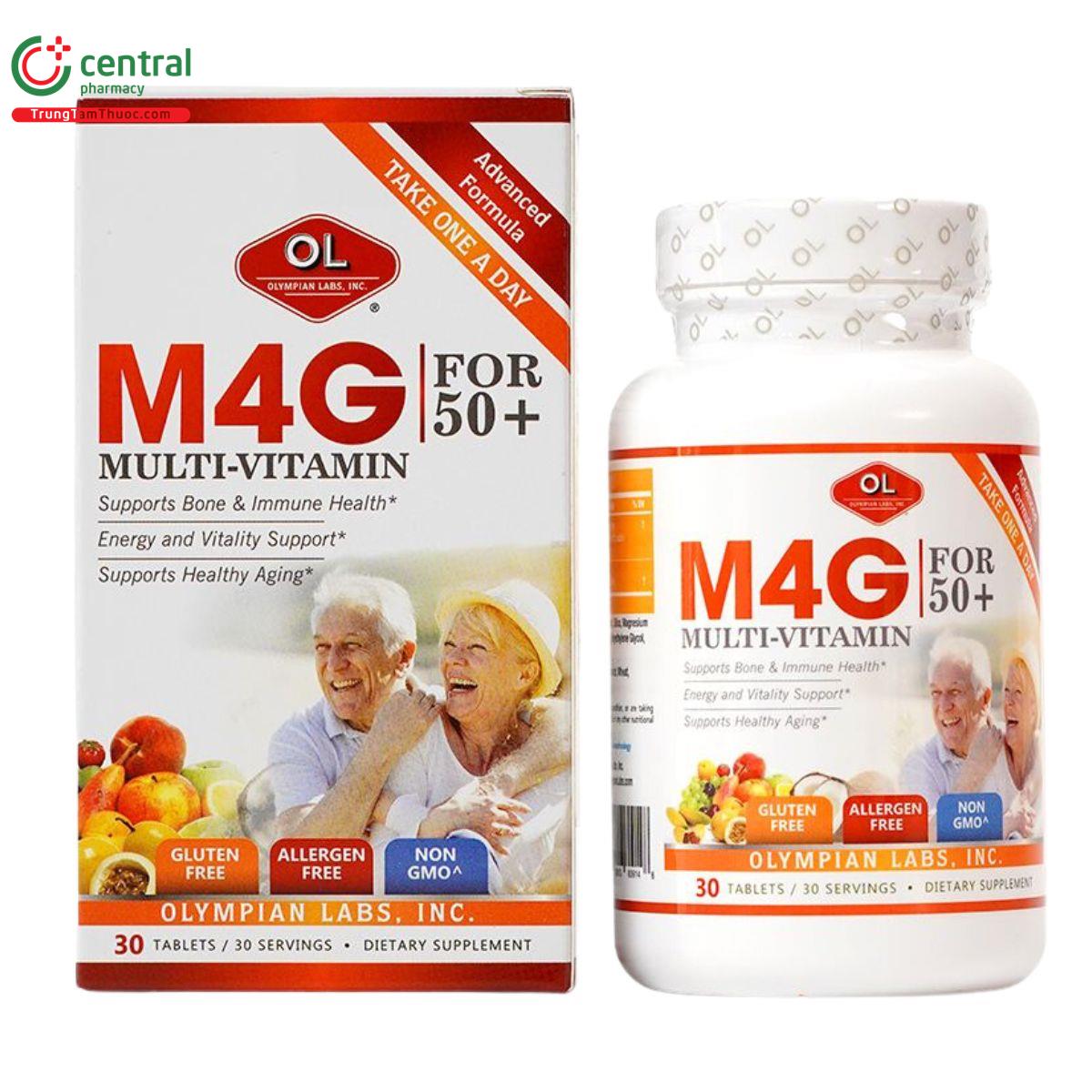 Thuốc M4G Multi-Vitamin For 50+ giúp bổ sung vitamin và khoáng chất